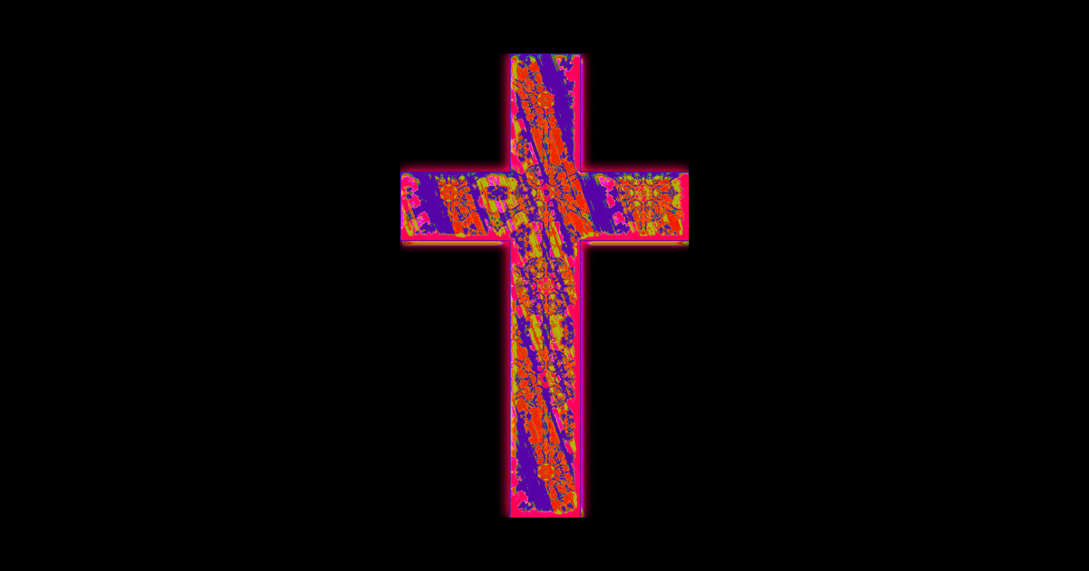 psychedelic cross - Jesus - Posters and Art Prints | TeePublic