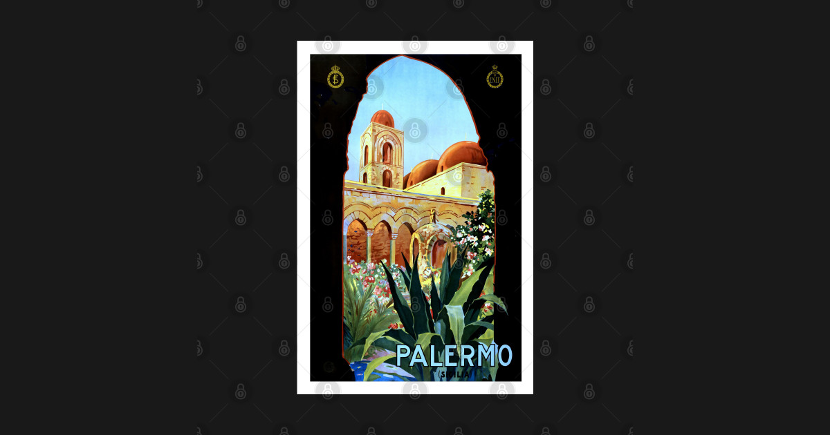 Palermo,Italy, Travel Poster - Travel - T-Shirt | TeePublic