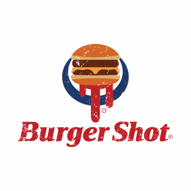 Burger Shot - Burger Shot - Baseball T-Shirt | TeePublic