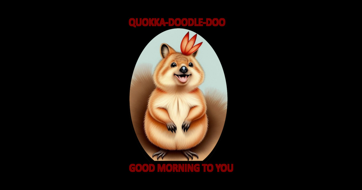 Quokka Good Morning - Quokka - Sticker | TeePublic