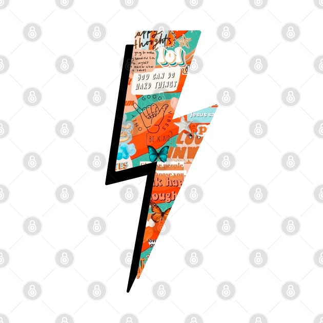 Collage lightning bolt - Collage - T-Shirt | TeePublic