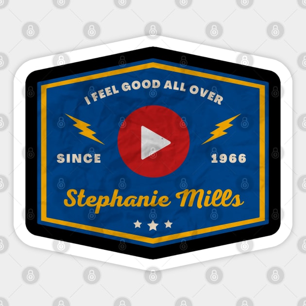Stephanie Mills // Play Button - Stephanie Mills - Sticker | TeePublic