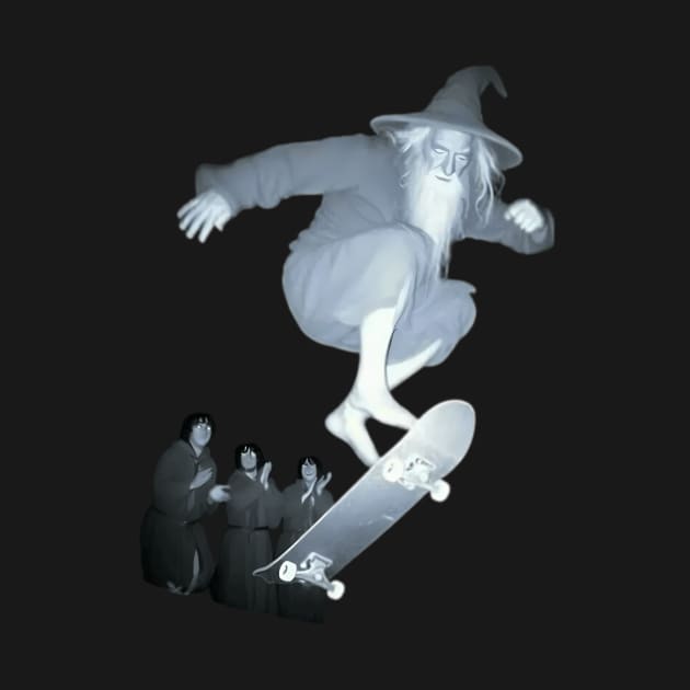 Gandalfs Wizard On A Skateboard Meme - Fantasy Wizard Skating With ...