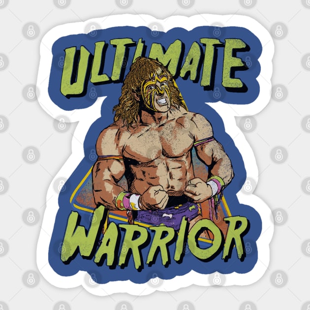 Ultimate Warrior Pop Flex - Ultimate Warrior - Sticker | TeePublic
