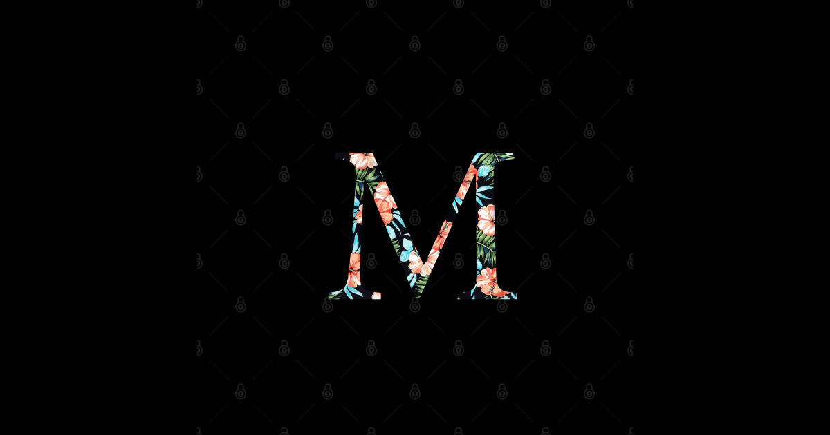 Mu Flora Greek Letter - Floral - Sticker | TeePublic