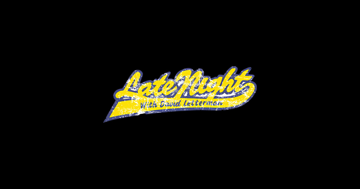 Vintage Late Night 1982 With David Letterman - Late Night - Sticker ...