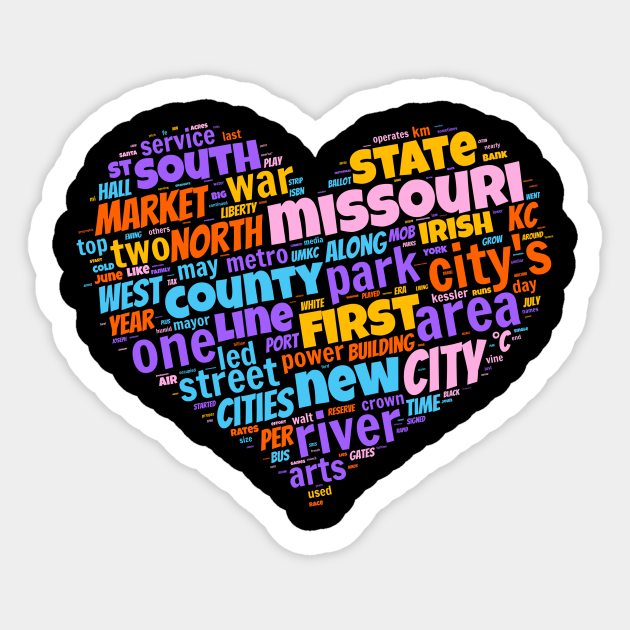 I love Missouri - Missouri - Sticker | TeePublic