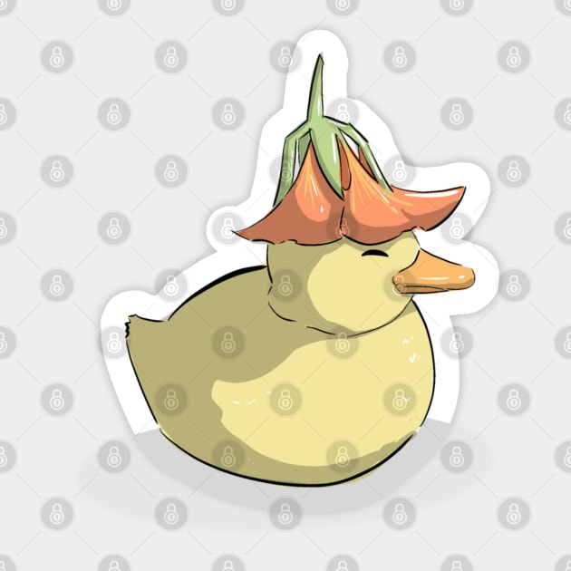 TINY DUCK WEARING HAT - Tiny - Sticker | TeePublic
