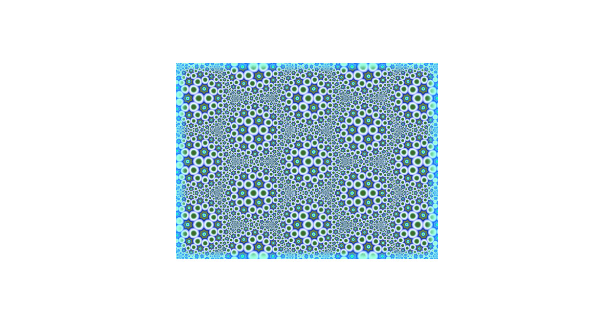 Blue Flower Pattern - Abstract - T-Shirt | TeePublic