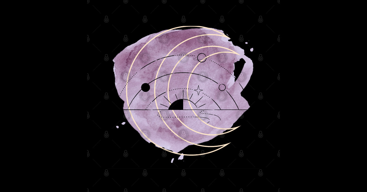 Lilac Moon Phases - Purple - Sticker | TeePublic