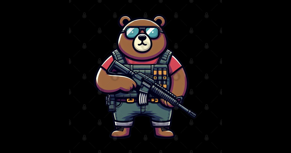 Tactical Bears - Tactical - Sticker | TeePublic