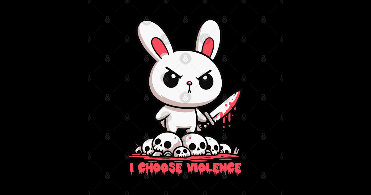 I Choose Violence - I Choose Violence - Sticker | TeePublic