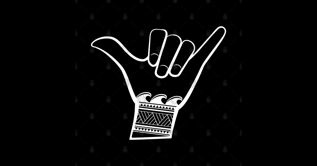 Shaka hand sign - Shaka - Sticker | TeePublic