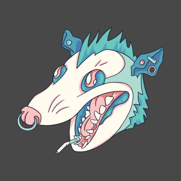 Punk Possum - Possum - T-Shirt | TeePublic