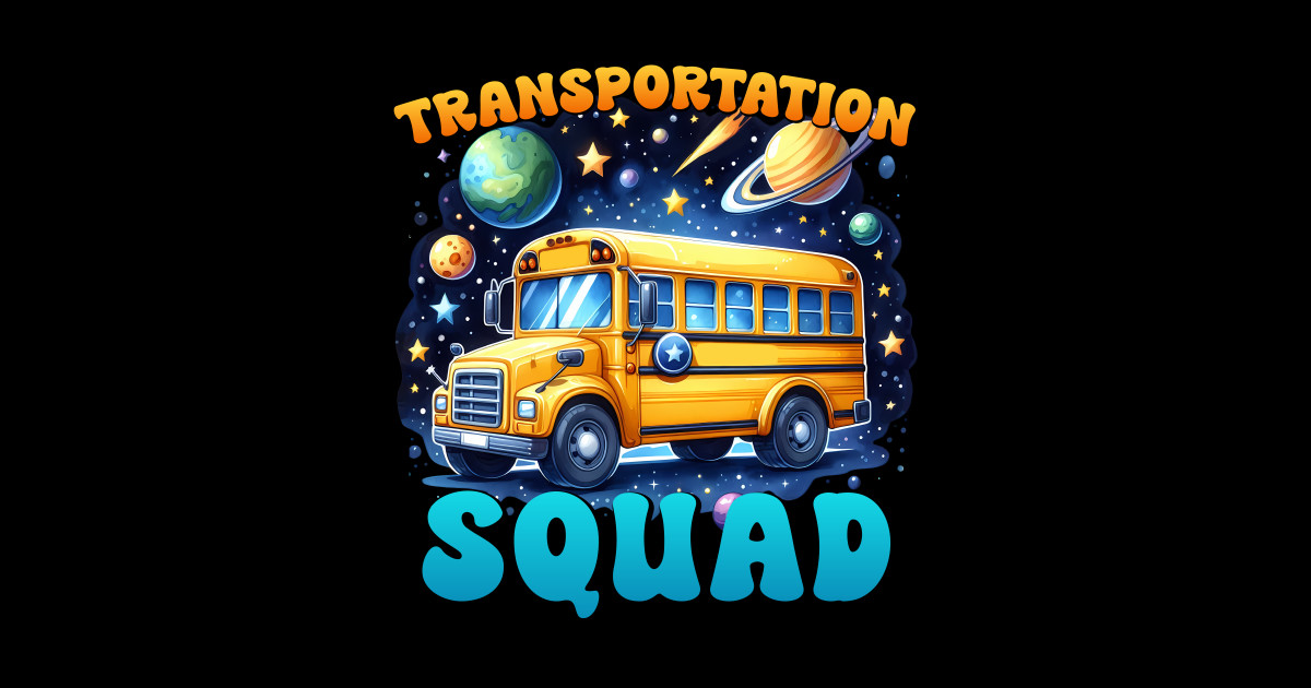 Transportation Squad Retro School Bus Driver Back To School - School ...