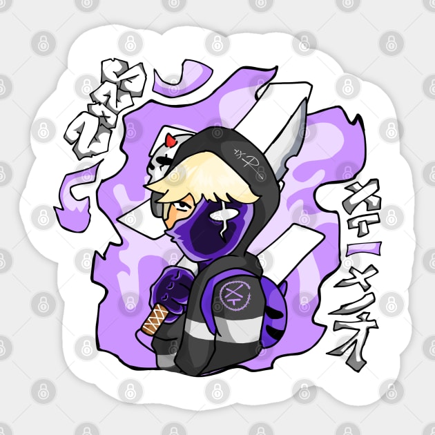 the purple anomaly - Kaoskeren - Sticker | TeePublic