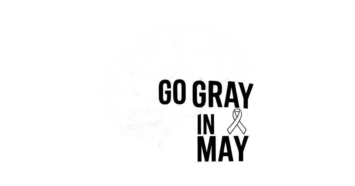 Glioblastoma Awareness Ribbon Brain Tumor Go Gray In May - Glioblastoma ...