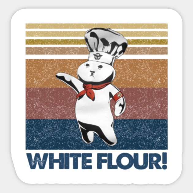 Pillsbury Doughboy White Flour - Pillsbury Doughboy - Sticker | TeePublic