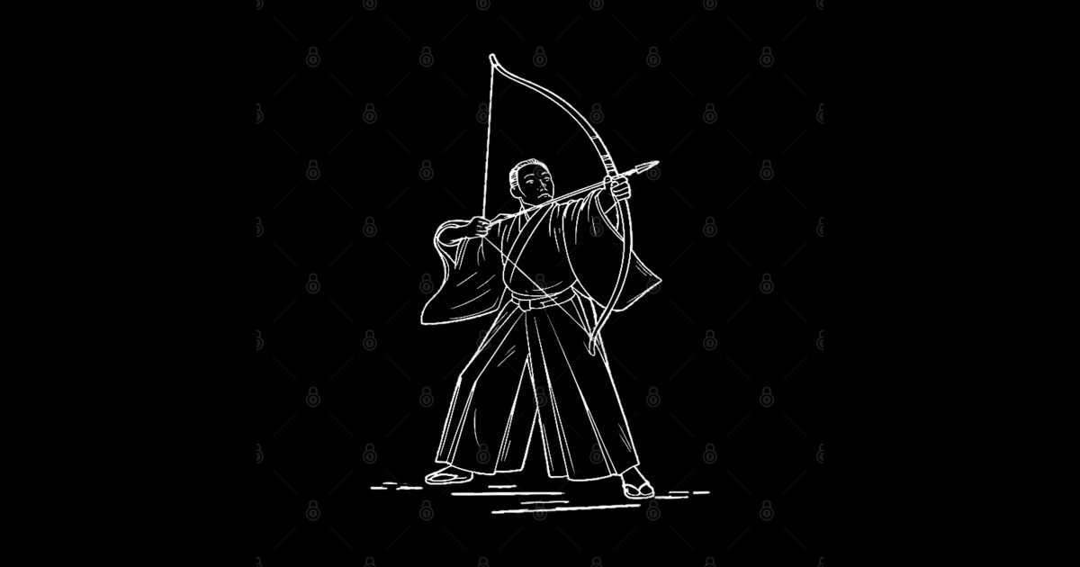kyudo archer - Kyudo Archer - Sticker | TeePublic