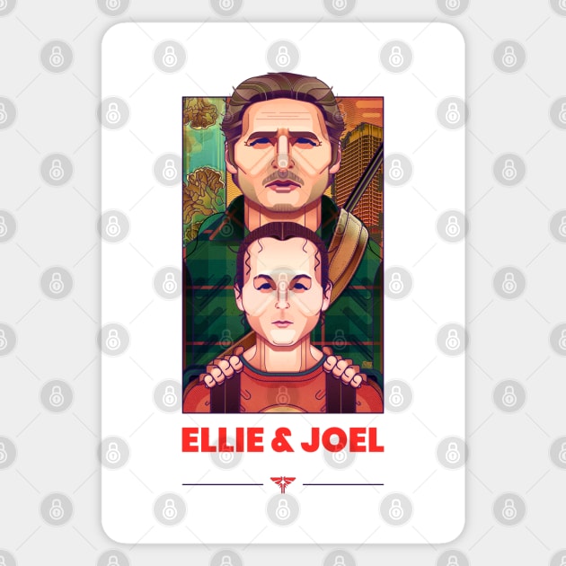 Ellie & Joel - The Last Of Us - Sticker | TeePublic