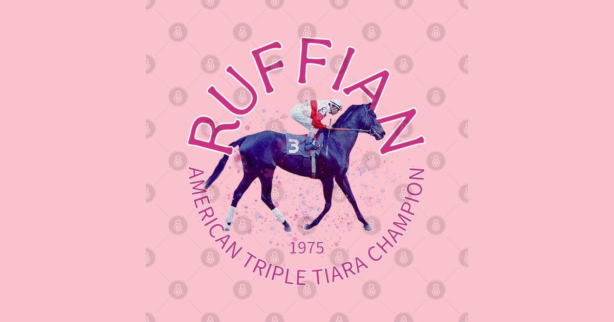 Ruffian 1975 American Triple Tiara Champion - Thoroughbred Racing - T ...