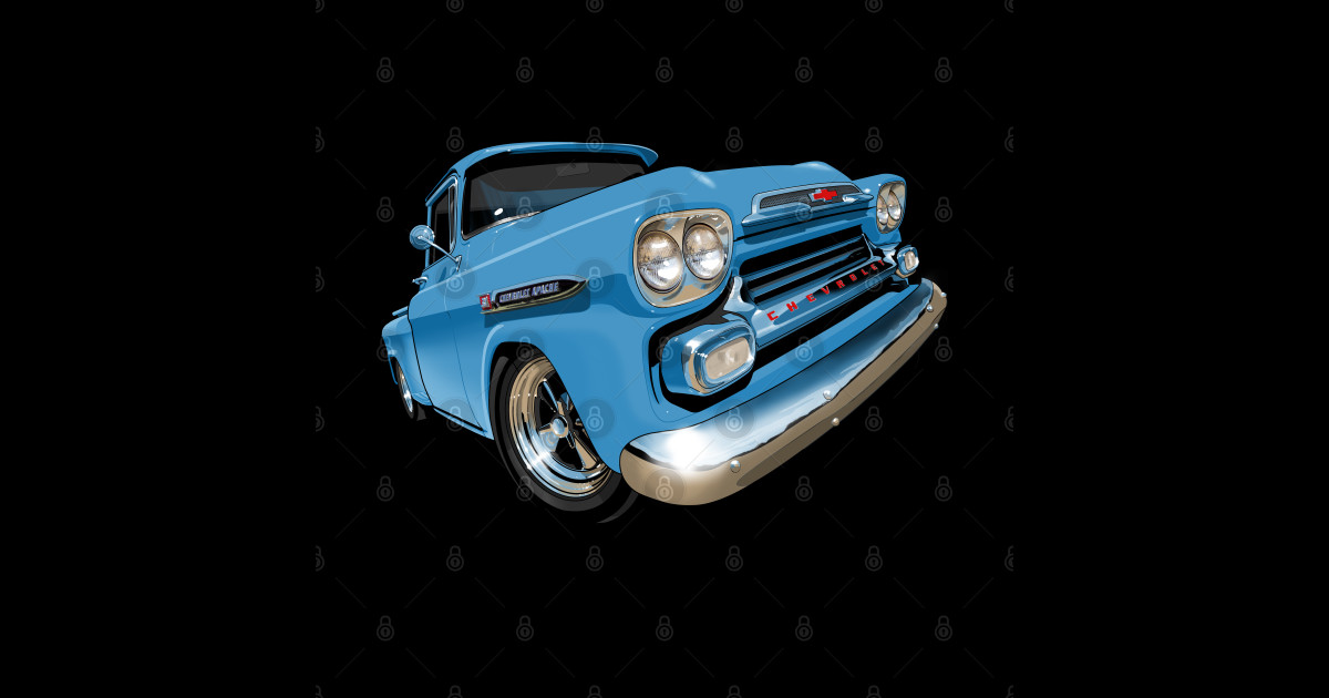 1959 Chevy Apache pick up truck - Chevrolet Apache - Sticker | TeePublic