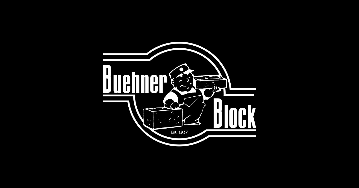 Buehner Block Co. Chest Logo - Buehner Block - Sticker | TeePublic