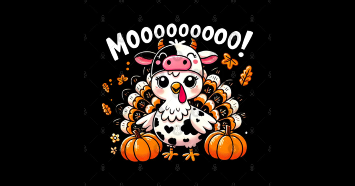 Funny Moo Turkey, Funny Thanksgiving Turkey - Family Matching ...
