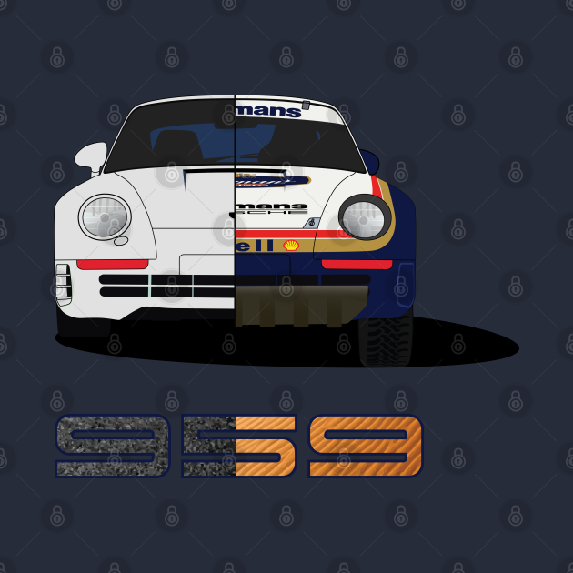 959 - Porsche 959 - T-Shirt | TeePublic