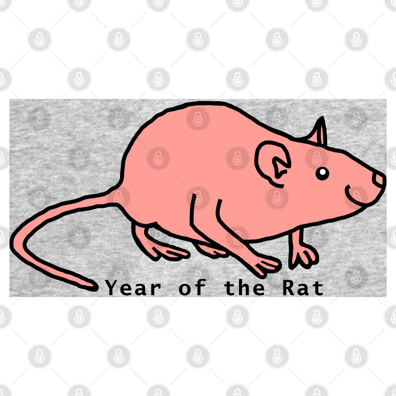 Year of the Rat - Rose - Rat - T-Shirt | TeePublic