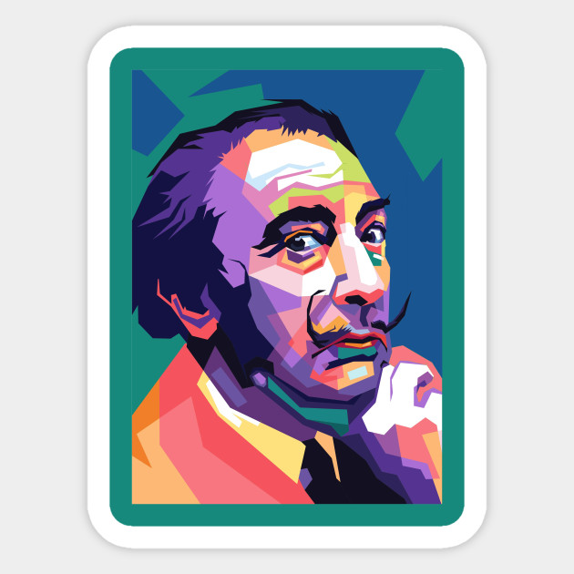salvador dali - Salvador Dali - Sticker | TeePublic