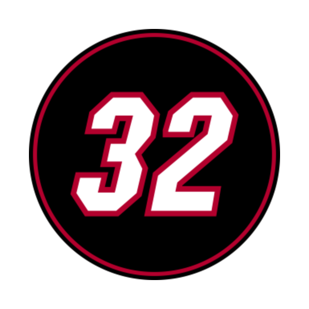 Shaquille O'Neal Number 32 Jersey Miami Heat Inspired - Miami Heat - T ...