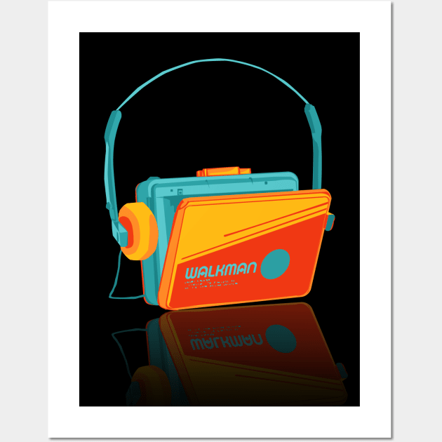 90s retro walkman - Aesthetic - Posters and Art Prints | TeePublic