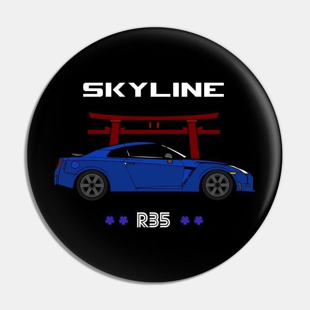 Skyline GTR R35 JDM Cars - Gtr R35 - Pin | TeePublic