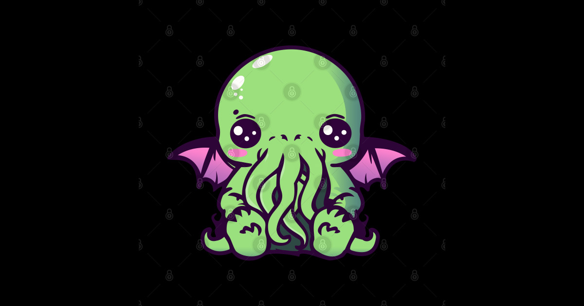 Cute Kawaii Cthulhu - Cthulhu - Posters and Art Prints | TeePublic