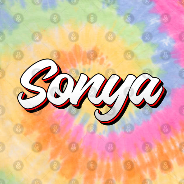 Sonya name - cool 70s retro font - Sonya Name Cool 70s Retro Font - T ...
