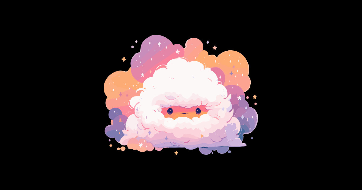 Cute Kawaii Cloud Yeti - Yeti - Sticker | TeePublic