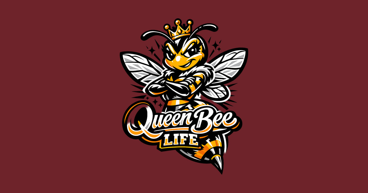 Queen Bee Life Shirt – Crowned Queen Bee Graphic | Boss Babe Honey Bee ...