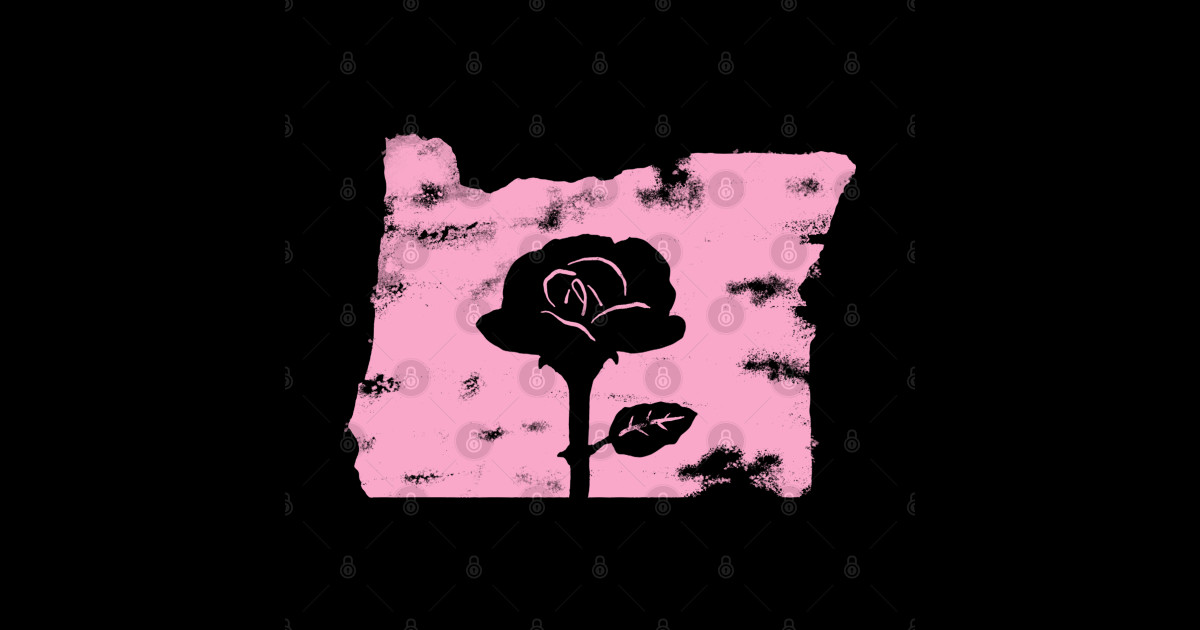 Vintage Oregon Rose - Oregon State - Sticker | TeePublic