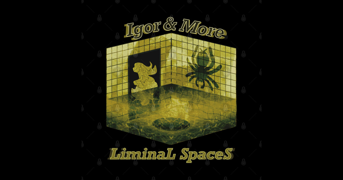 Igor & More Tarantula Liminal Spaces Yellow - Liminal Space - Sticker ...