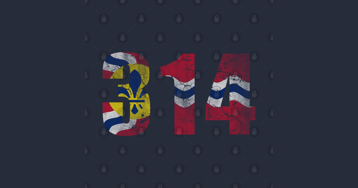 314 St Louis Flag Missouri - St Louis - T-Shirt | TeePublic