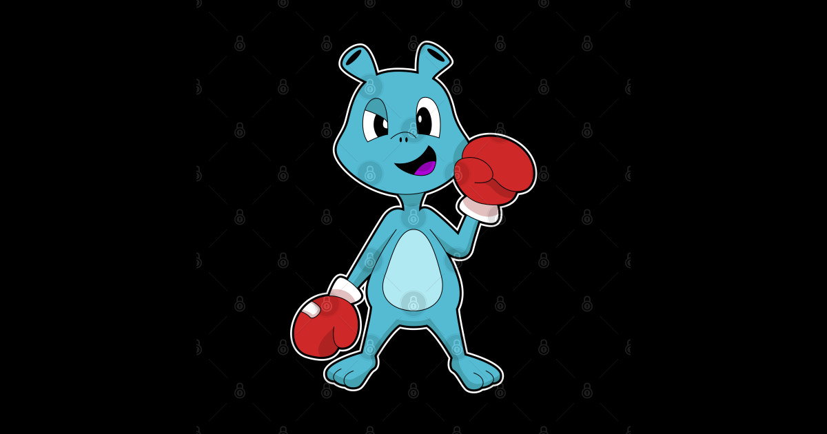 Alien Boxer Boxing gloves - Boxer - Sticker | TeePublic