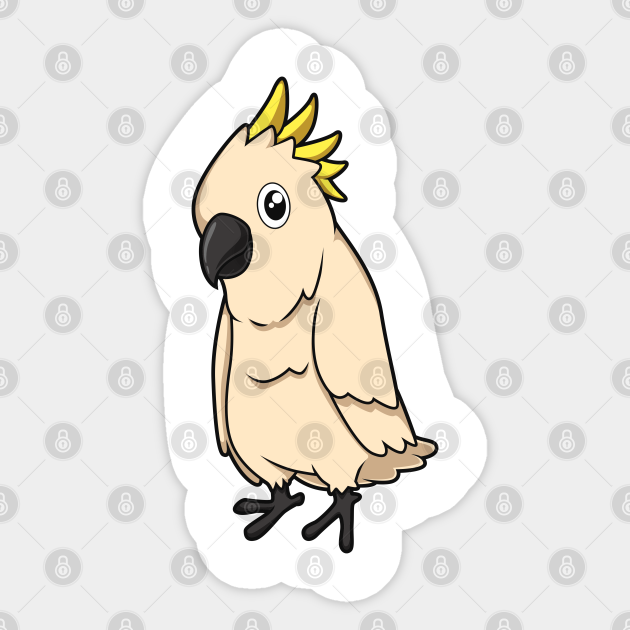 Kawaii Cockatoo - Kawaii Cockatoo - Sticker | TeePublic