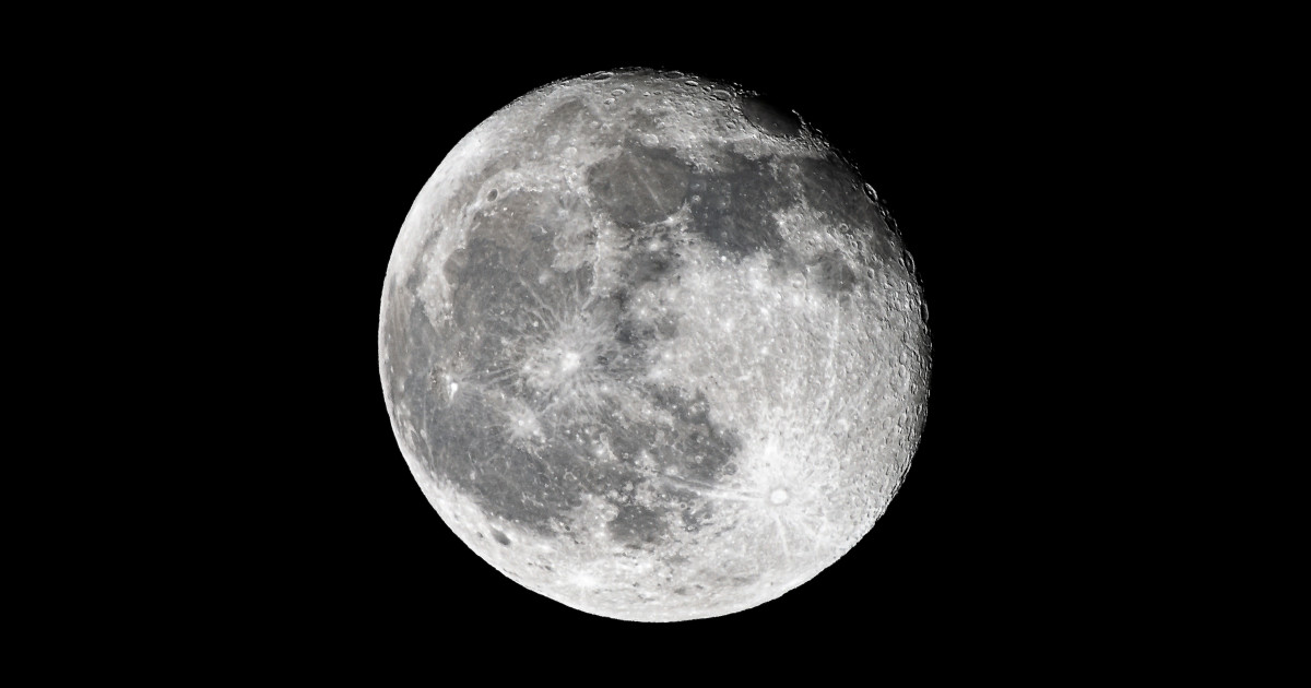 Hi Res Moon - Moon - Sticker | TeePublic