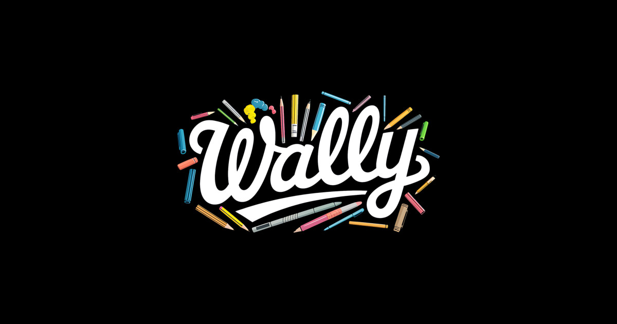 WALLY Personalized Name For School Teacher Student Boy - Wally ...