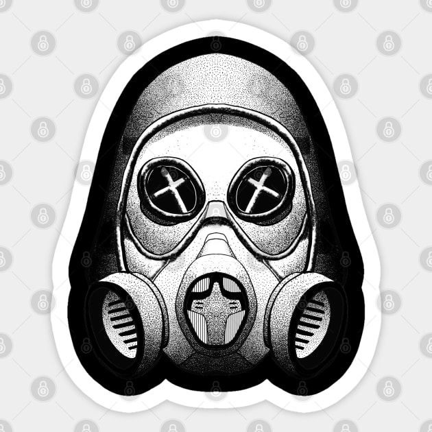Gas Mask - Gas Mask - Sticker | TeePublic