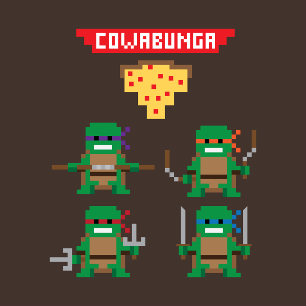 TMNT 8-bit - Ninja Turtles - T-Shirt | TeePublic