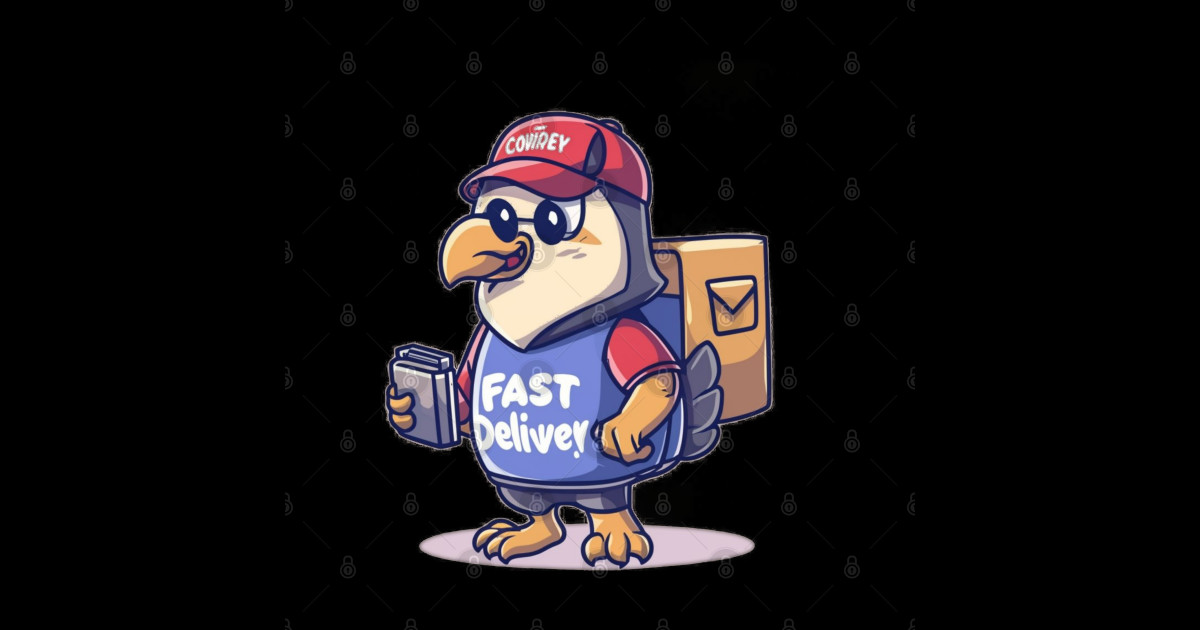 Bird delivery - Bird - Sticker | TeePublic