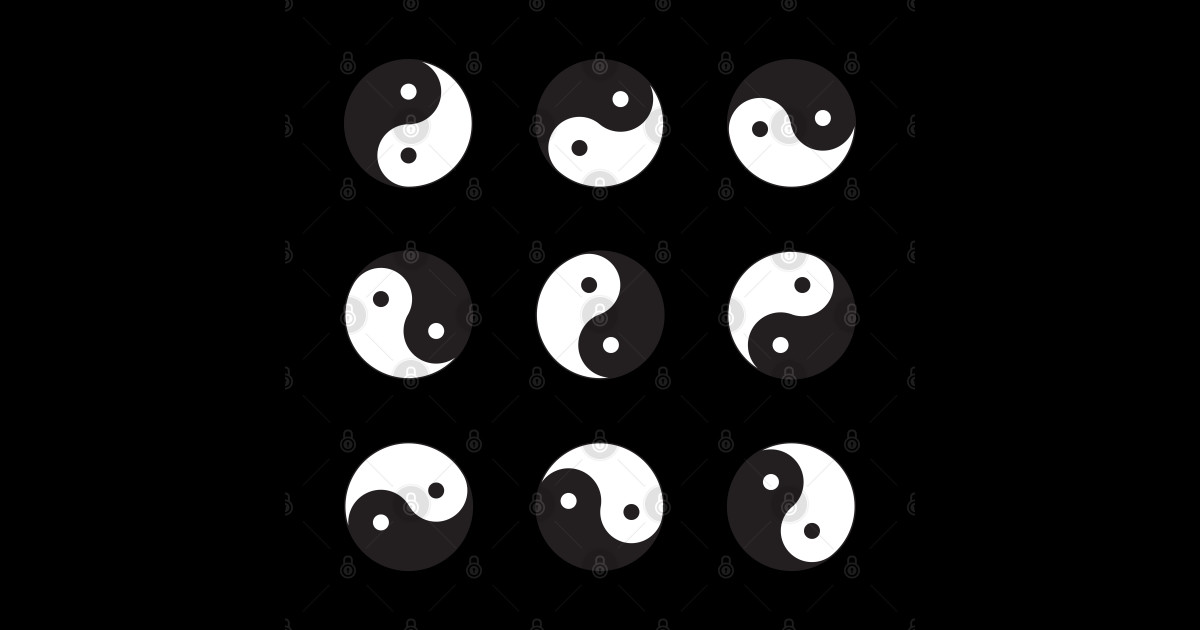 Rotating Yin and Yang symbol pattern - Yin Yang - Posters and Art ...