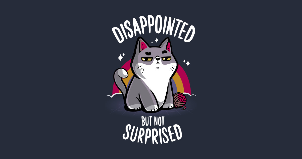 Angry Cat - Sarcastic rainbow - Funny meme - Angry Cat - T-Shirt ...